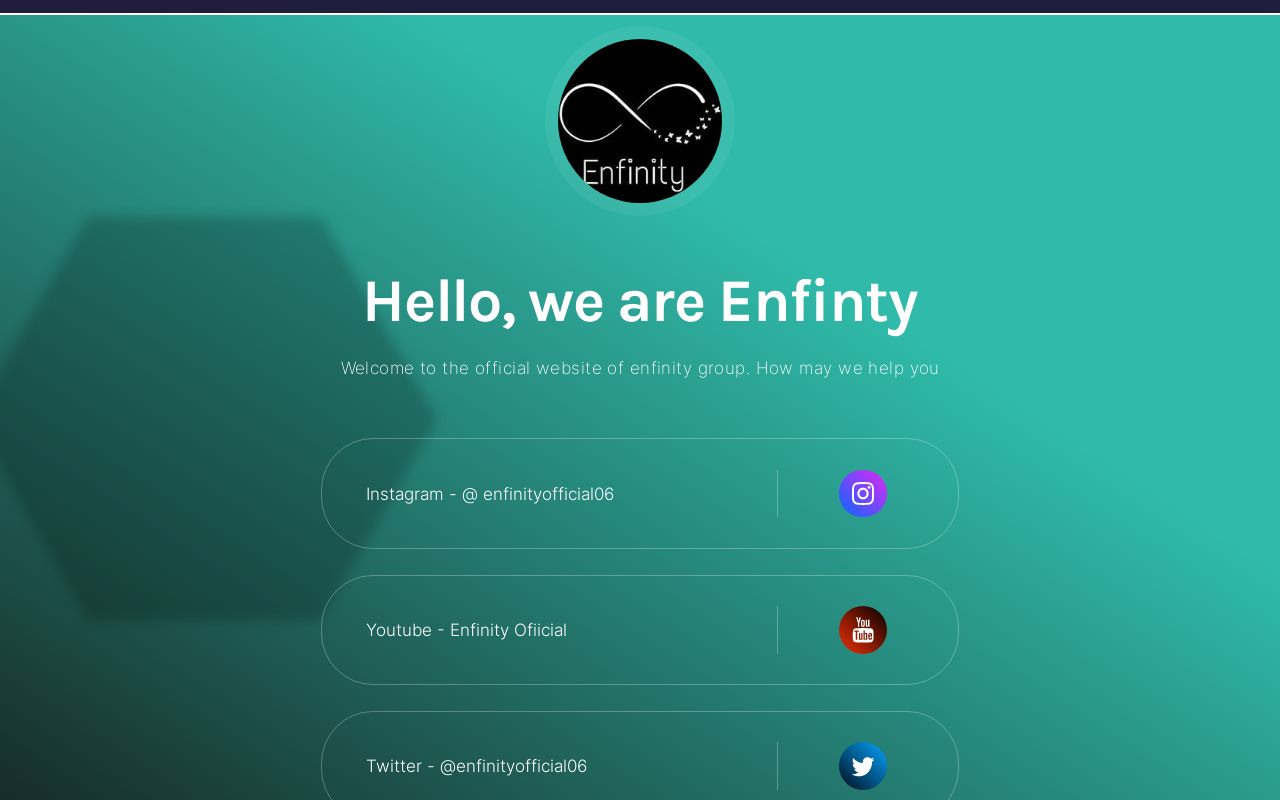 Enfinity official website